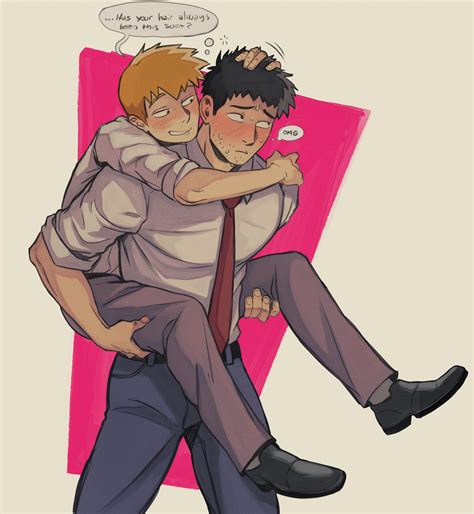 Reigen Arataka And Serizawa Katsuya Mob Psycho Drawn By Kentret Danbooru