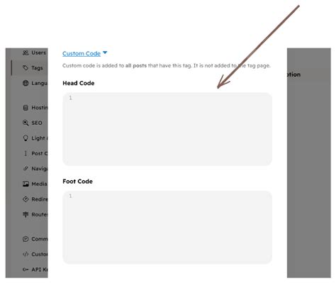 custom code hyvor blogs docs