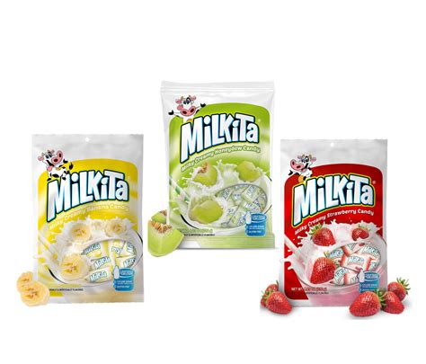 Milkita Honeydew Banana Strawberry Candy Shake Gluten Free Calcium And