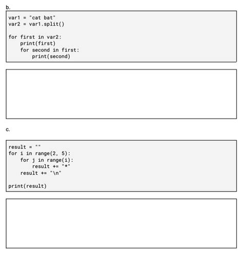 Solved 3 Nested For Loops Determine What Will Be Printed By
