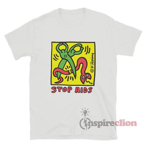 Keith Haring Stop Aids T Shirt For Women Or Men Inspireclion