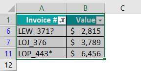 Wildcard In Excel Types Formulas How To Use Character