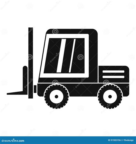 Stacker Loader Icon Simple Stock Vector Illustration Of Crate 91905196