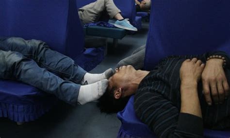 Very Hard Sleeper Awkward And Amusing Photos Of Snoozing Chinese Train Travelers Global Times