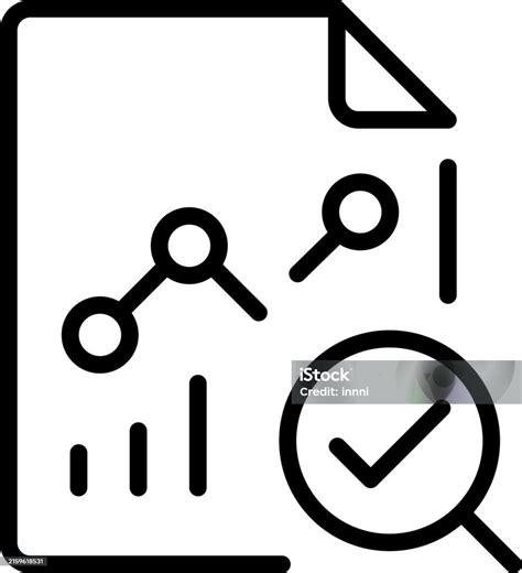 File Document Analysis Icons Simple Vector Illustration Editable Stroke Stock Illustration