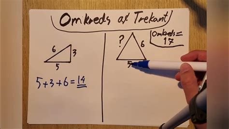 Omkreds Af Trekant Matematik Hvordan Finder Man Omkredsen Af En