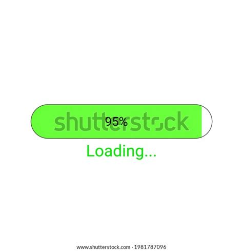 Load Progress Bar Icon 95 Isolated Stock Vector Royalty Free 1981787096 Shutterstock