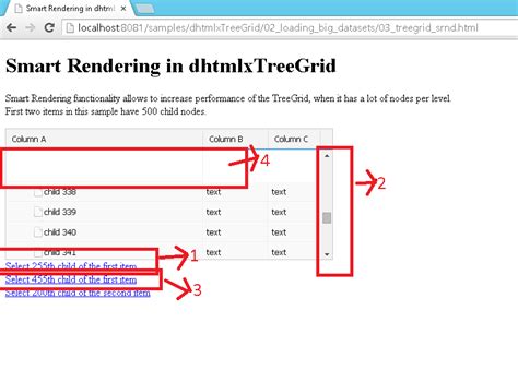Empty Spaces For Smart Rendering On Web Skins Suite DHTMLX