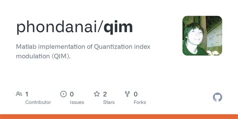 Github Phondanaiqim Matlab Implementation Of Quantization Index Modulation Qim