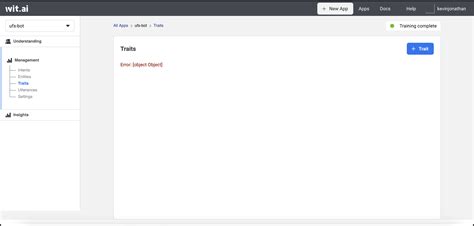 Trained Utterances Not Showing · Issue 2269 · Wit Aiwit · Github