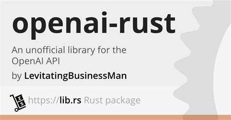 openai rust — rust web dev library lib rs