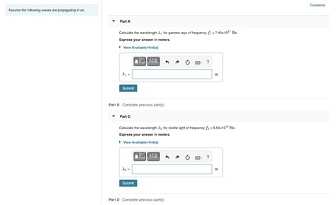 Solved Calculate the wavelength λ for gamma rays of Chegg com