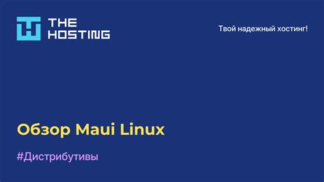 Обзор Maui Linux Полезная информация о хостинге от The Hosting