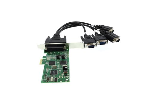 StarTech Com 4 Port PCI Express PCIe Serial Combo Card 2 X RS232 2 X RS422 RS485 Model