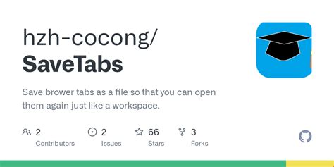 GitHub Hzh Cocong SaveTabs Save Brower Tabs As A File So That You Can Open Them Again Just
