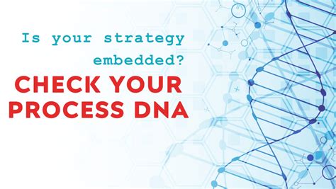 Is Your Strategy Embedded Check Your Process Dna
