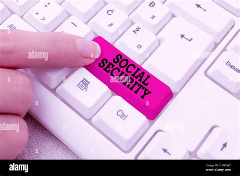 Sign Displaying Social Security Concept Meaning Assistance From State Showing With Inadequate