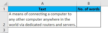 Count Words In Excel Examples How To Count Words In Excel