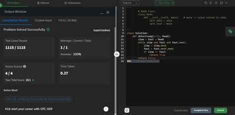 Yashwanth Achari Badige On Linkedin Gfg160daysofdsa Dsa Coding Python Linkedlist