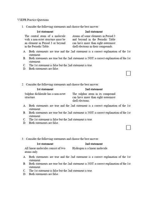 Vsepr Practice Questions Pdf Chemical Substances Sets Of Chemical Elements Vsepr Practice Questions Pdf Chemical Substances Sets Of Chemical Elements