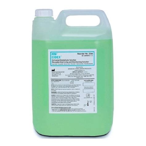 Cidex Dialdehyde High Level Disinfectant Cidex® Activation Required