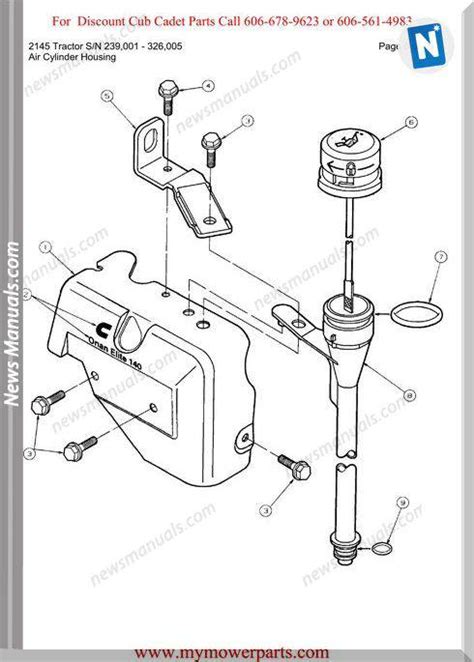 Cub Cadet 2145 Tractor Sn 239001 326005 Parts Manual