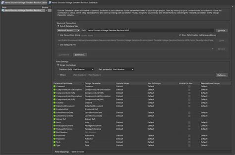 Creating And Defining The Database Library Altium Designer 23 Technical