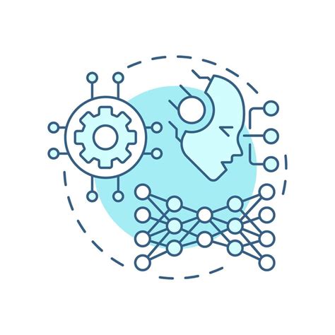 Variacional Codificador Automático Suave Azul Concepto Icono Generar