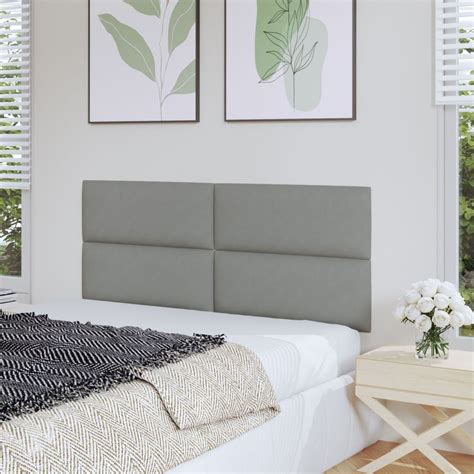 Difuy Upholstered Wall Mounted Headboard 3d Soundproof Wall Panels