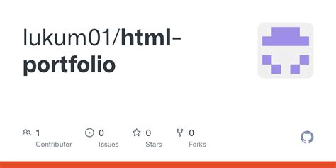 GitHub Lukum Html Portfolio