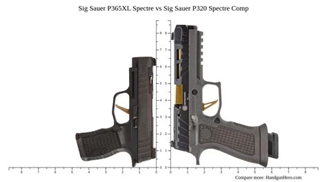 Sig Sauer P365XL Spectre Vs Sig Sauer P320 Spectre Comp Size Comparison Handgun Hero