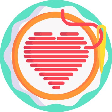Stitching Detailed Flat Circular Flat Icon