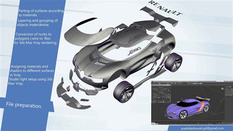Renault Alpine Alias Sculpting V Ray Rendering By Pratik Deshmukh At
