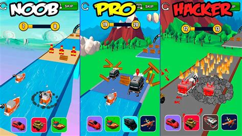 Epic Car Transform Race NOOB Vs PRO Vs HACKER YouTube