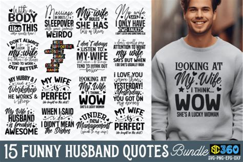 1 Funny Husband Quotes Svg Bundle Designs And Graphics