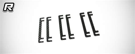 Red RC Teamsaxo Carbon Fibre Pan Car Front Suspension Spacers