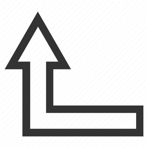 Arrow Direction Move Navigation Orientation Pointer Turn Up Icon