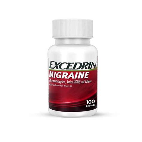 Excedrin Migraine Pain Relief 100 Caplets Ehavene