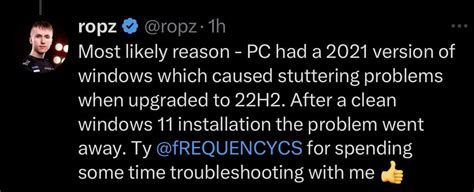 updating your windows operating system can help reduce stutters in cs2