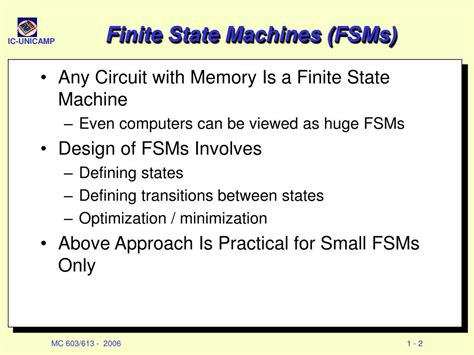 PPT Finite State Machines PowerPoint Presentation Free Download ID