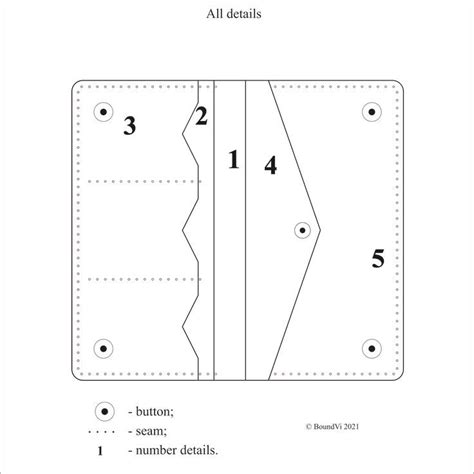 Printable Wallet Template Fabric Pattern Free Printables Templates