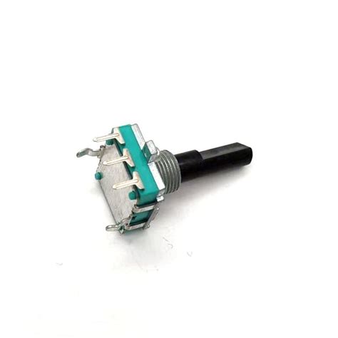 Black Ec16 Switch Rotary Encoder Button Dc250v Plastic Shaft