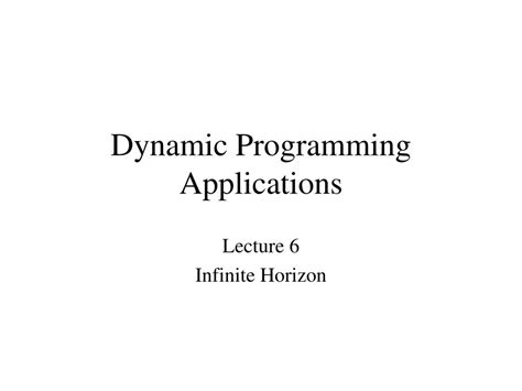 ppt dynamic programming applications powerpoint presentation free