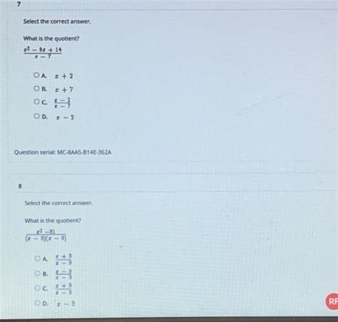 Solved Select The Correct Answer Which Expression Is Chegg