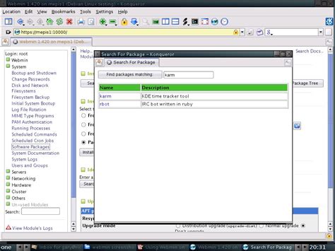 webmin can a graphical front end for system administration replace the