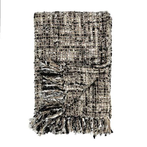 Villa By Classic Home Recycled Cotton Blend 50x70 Woven Throw Blanket