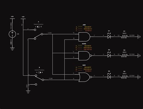Schematic For Logic Gates Examples 1 Test Project For Simulation
