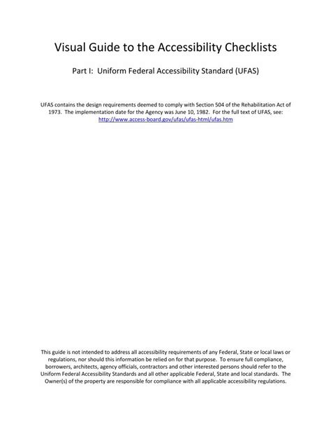 Pdf Visual Guide To The Accessibility Checklists Dokumentips