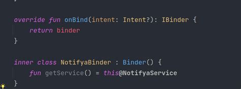 notification listener service not connecting when overide onbind in my