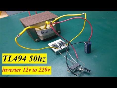 Inverter 12v To 220v 50hz TL494 KA7500 50hz YouTube Electronic